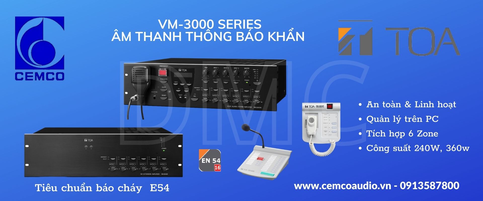 Hệ thống âm thanh thông báo VM-3000 TOA, Hệ thống âm thanh thông báo khẩn VM-3000 TOA, Hệ thống ...